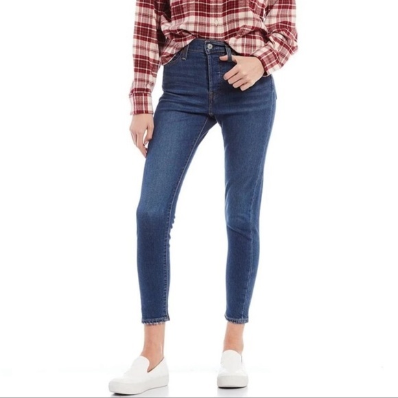 Levi's | Jeans | Levis Wedgie High Rise Skinny Jeans Button Fly Classic Wash Sz 298 | Poshmark